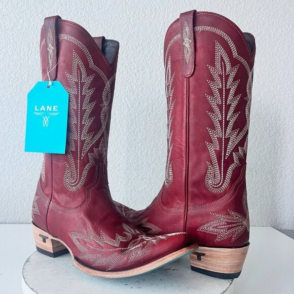 Lane boots | Shoes | Lane Lexington Cowboy Boots Womens 1 Red Leather ...